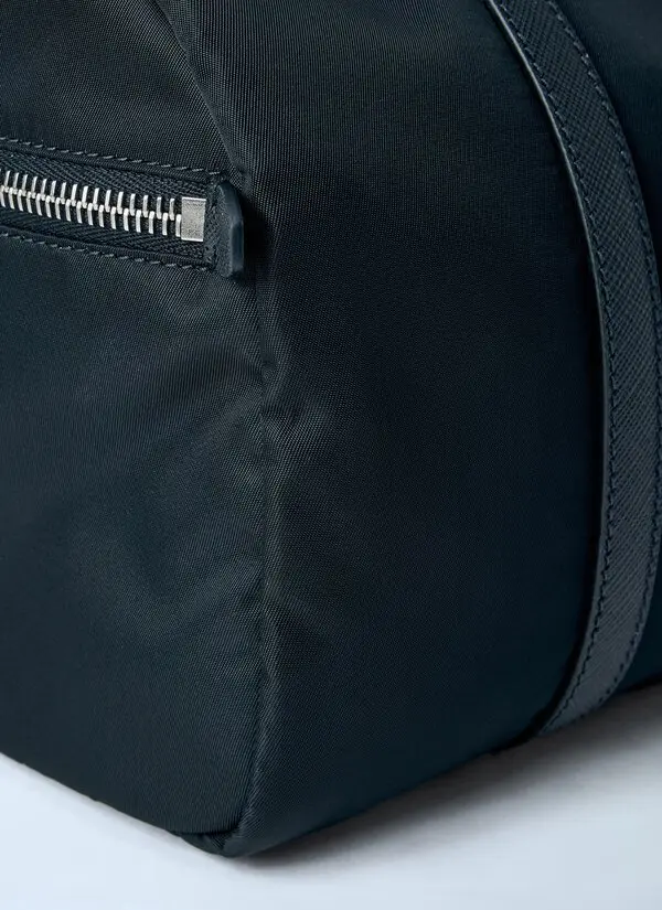 Prada Bauletto Large In Re-nylon E Saffiano