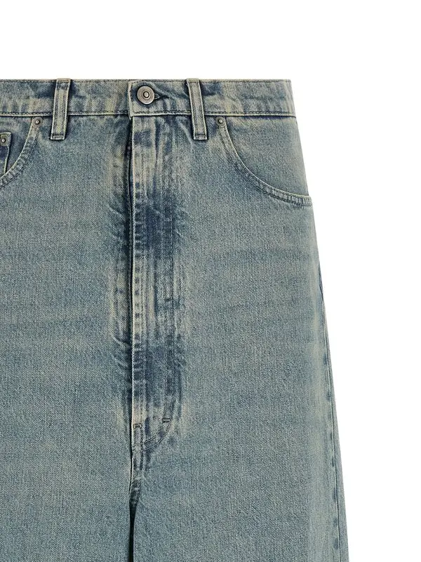 MAISON MARGIELA Low Crotch Denim Jeans - Blue