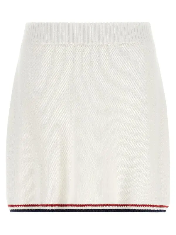 Brunello Cucinelli Piquet-effect Active Skirt - White
