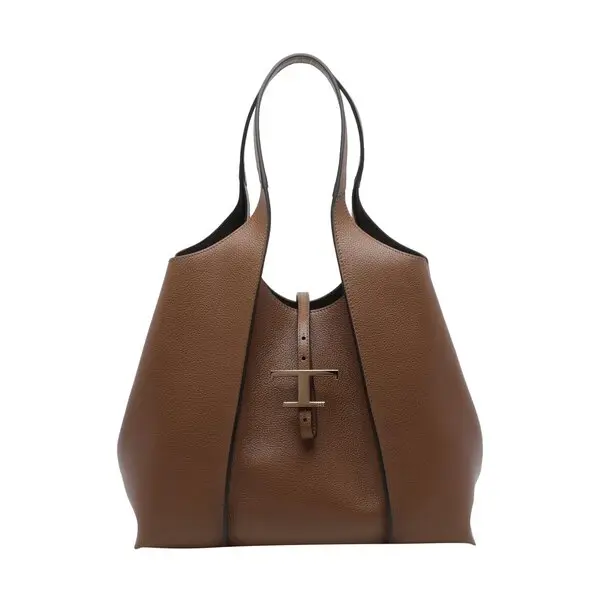 TOD'S Medium T Timeless Shopping Bag - Brown