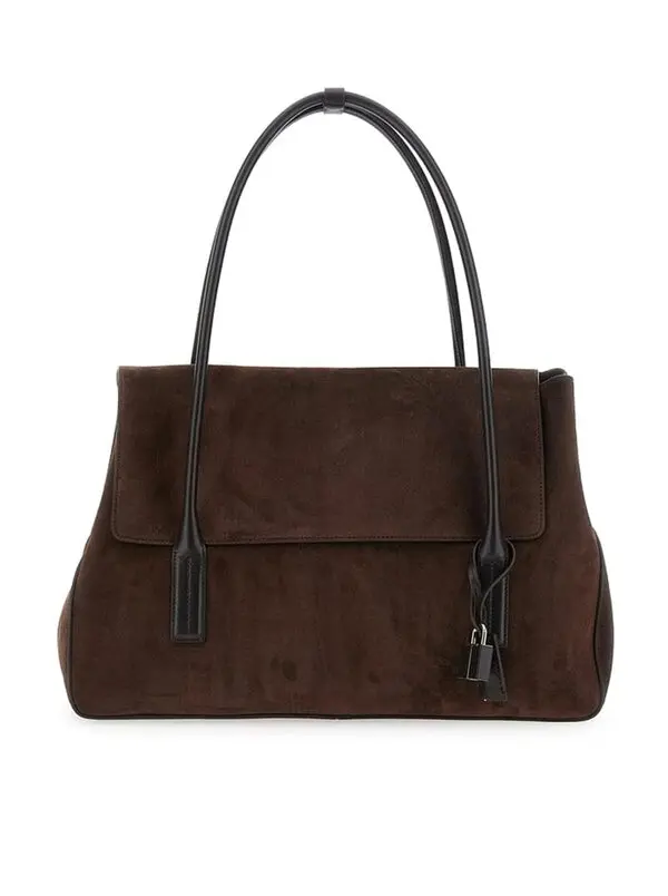 TOM FORD Large Eclipse Suede Bag