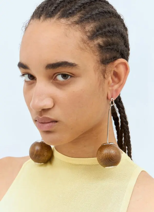 Jacquemus Les Grandes Boucles Nodo Earrings