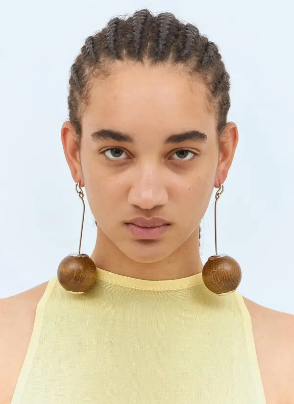 Jacquemus Les Grandes Boucles Nodo Earrings