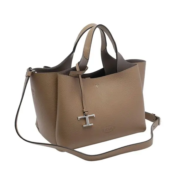 TOD'S Mini T Timeless Handbag - Cream