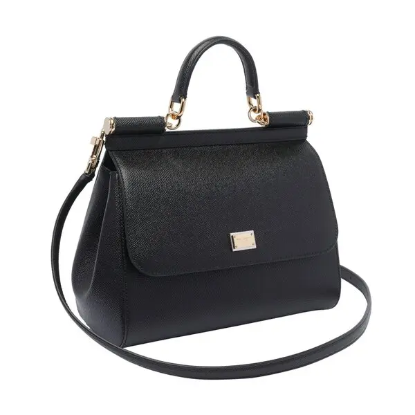 Dolce & Gabbana Large Sicily Handbag - Black
