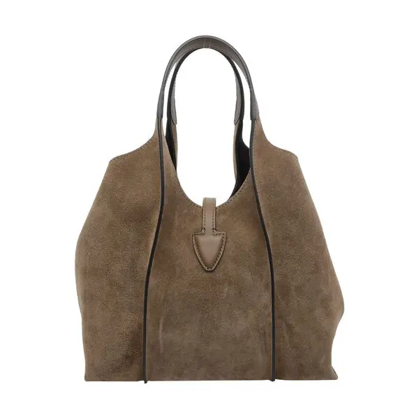 TOD'S Mini Suede T Timeless Shopping Bag