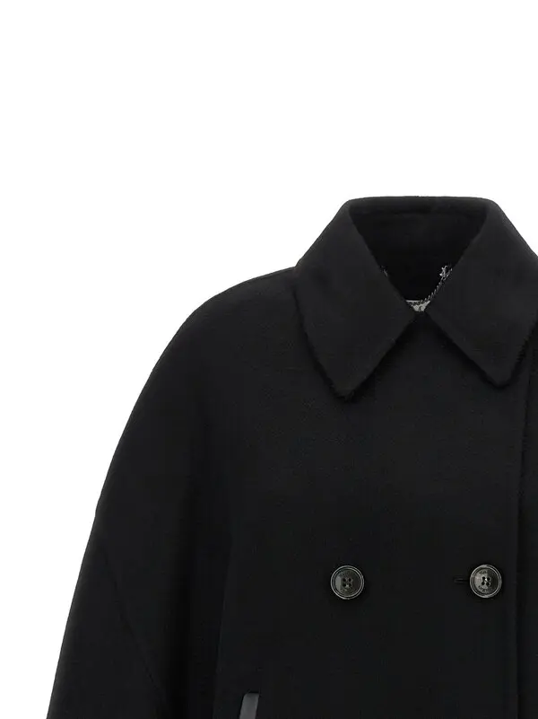 Max Mara Cashmere Mxaospite Cape - Black