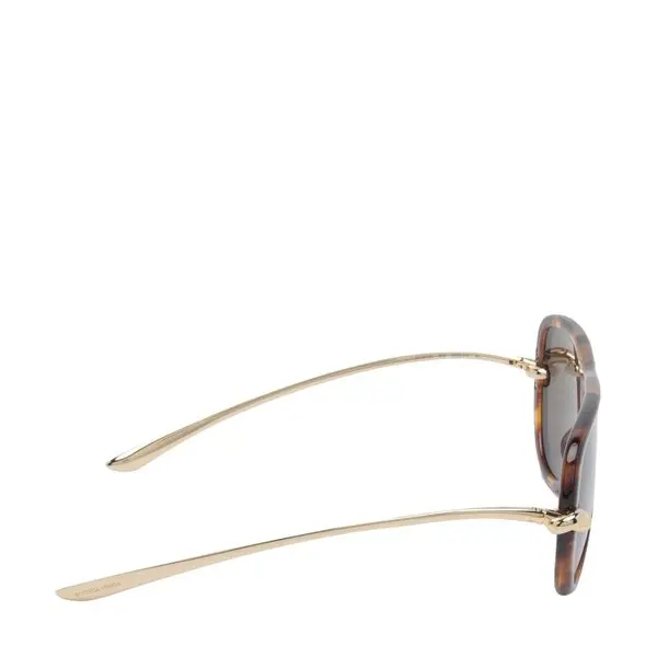 Bottega Veneta Knot Aviator Sunglasses - Brown