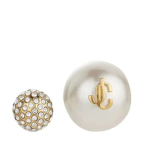 JIMMY CHOO Auri Studs Earrings - Gold