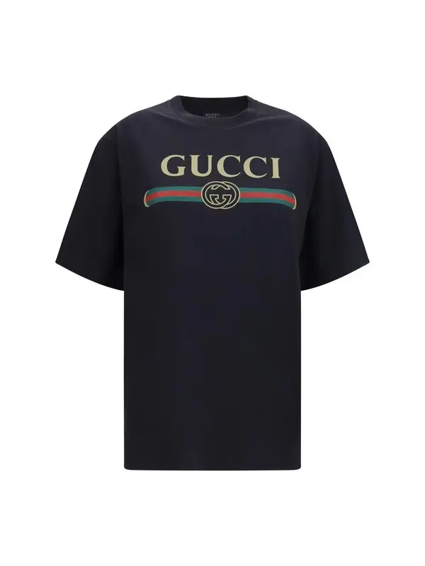 Gucci Cotton And Silk Jersey T-shirt - Black