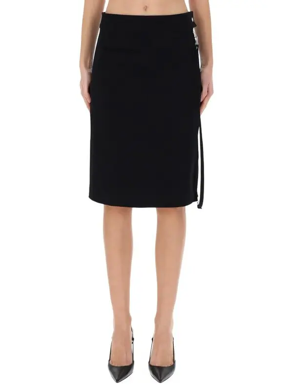 COURREGES Midi Skirt With Zipper
