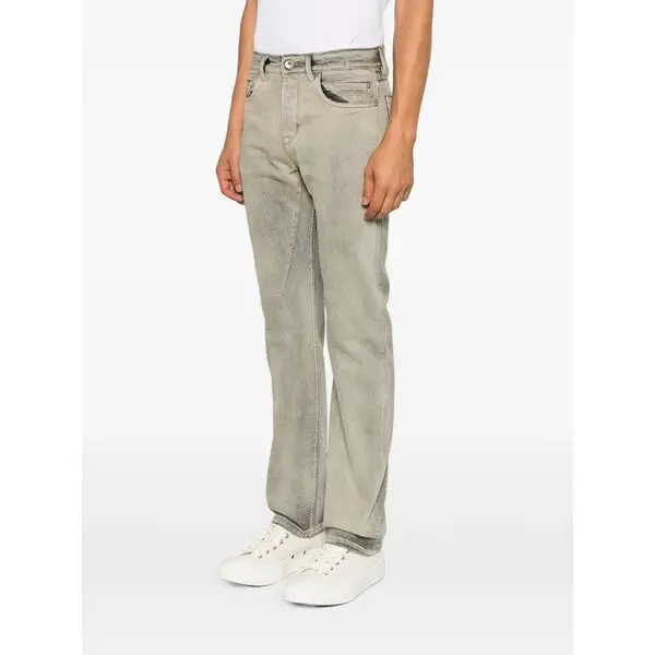 Rick Owens Grey Denim Regular & Straight-leg Jeans