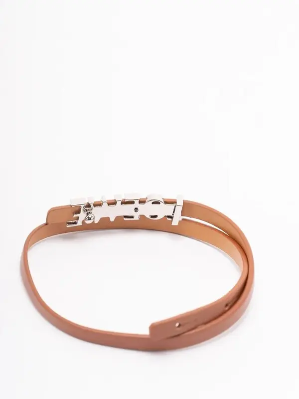 Loewe Calf Leather Double Wrap Bracelet