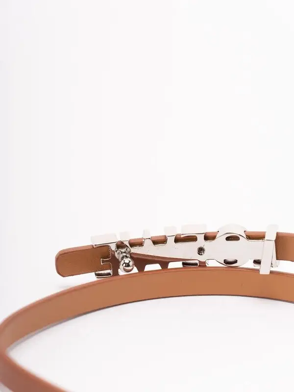 Loewe Calf Leather Double Wrap Bracelet