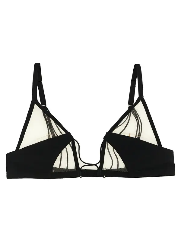Rick Owens X Livy Triangle Fabric Bra - Black