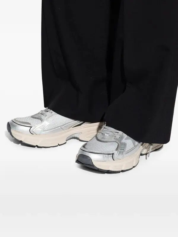 GOLDEN GOOSE Lightstar Laminated Leather And Mesh Sneakers