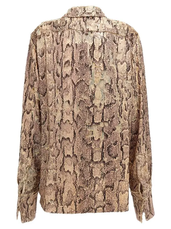 Dries Van Noten Celina Bis Sequined Shirt