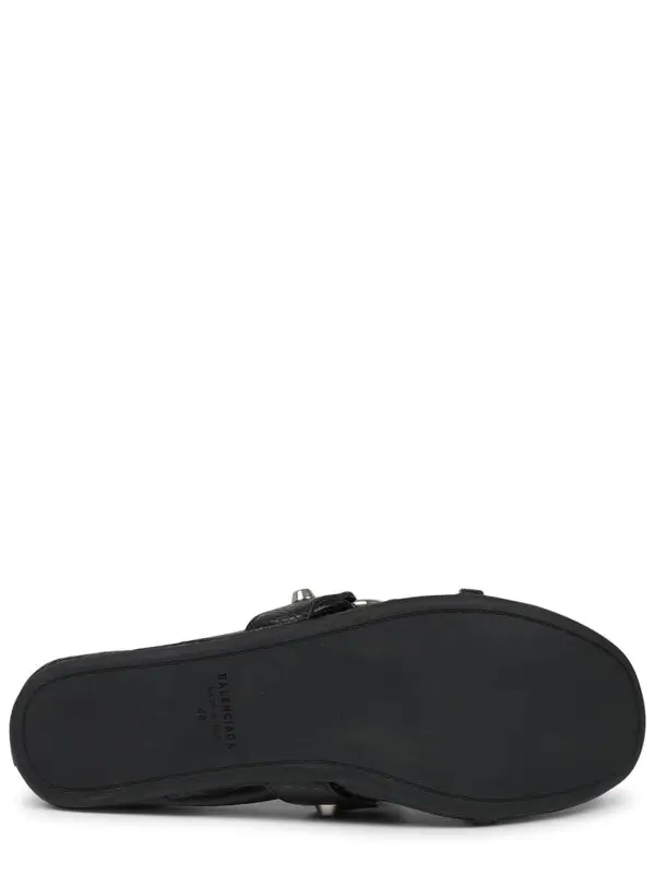Balenciaga Lamb Skin Ballerina City Flats - Black