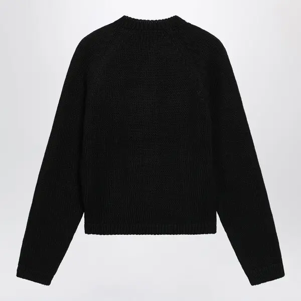TOTEME Organic Cotton Cardigan - Black