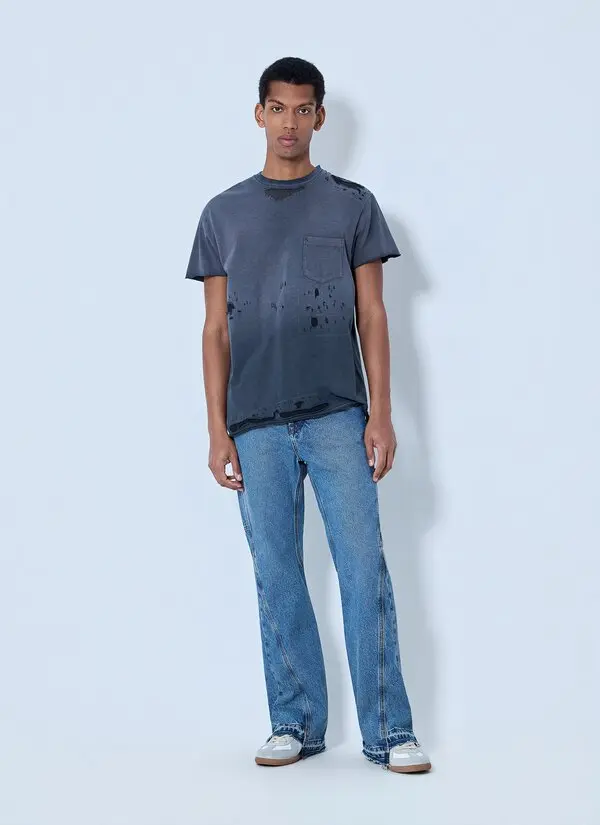 GALLERY DEPT. Distressed Cotton Jersey T-shirt