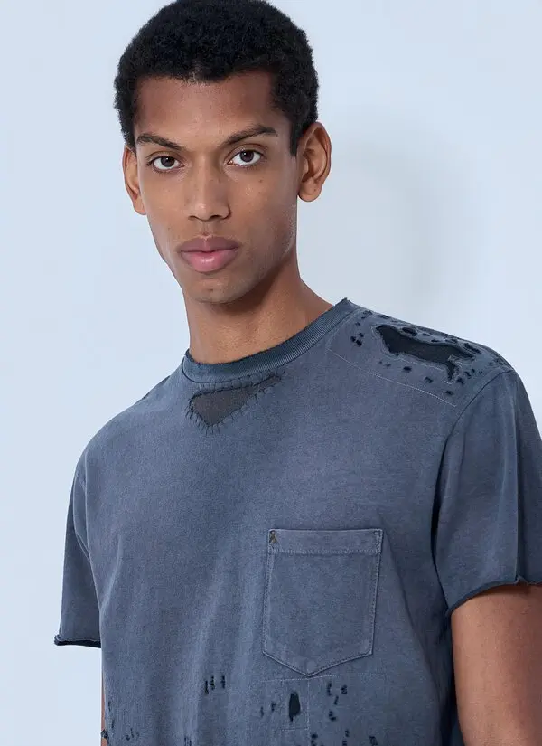 GALLERY DEPT. Distressed Cotton Jersey T-shirt
