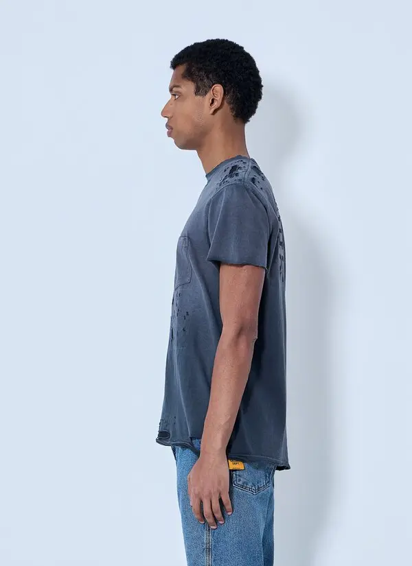 GALLERY DEPT. Distressed Cotton Jersey T-shirt - Gray