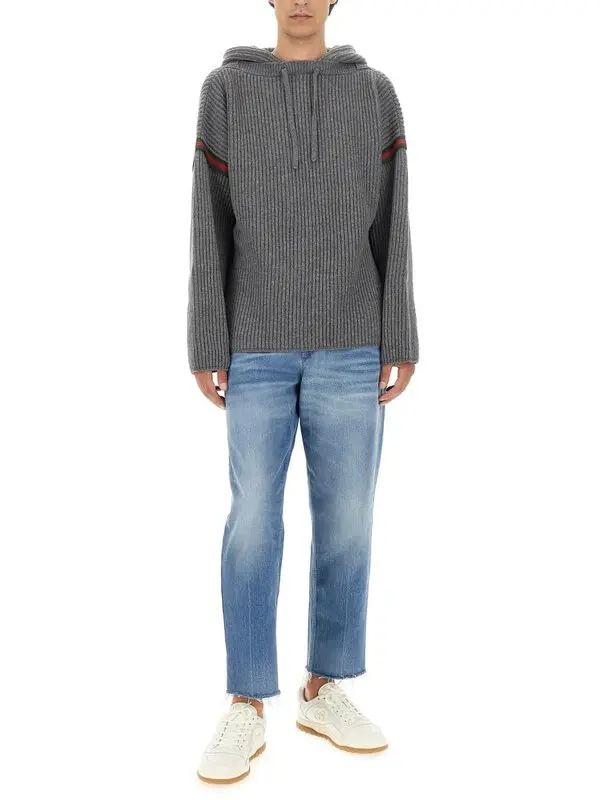 Gucci Cashmere And Wool Sweater - Gray