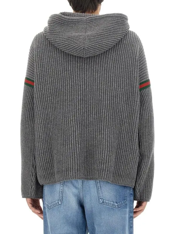 Gucci Cashmere And Wool Sweater - Gray