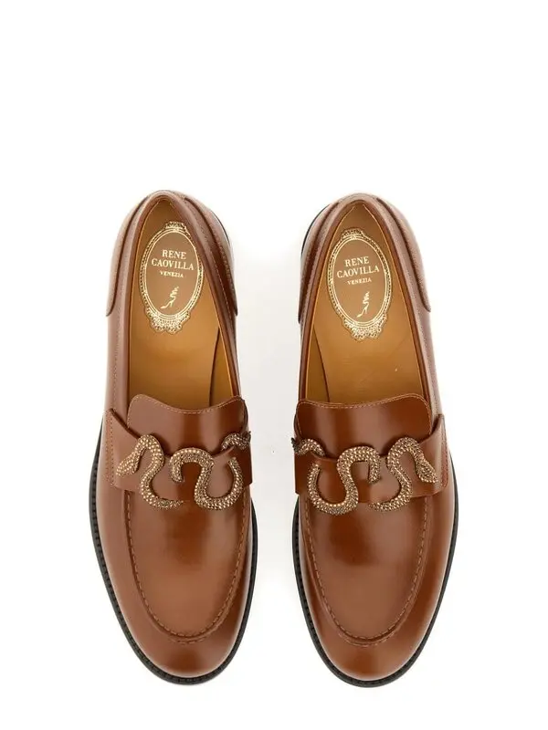 Rene Caovilla Morgana Loafer - Cream