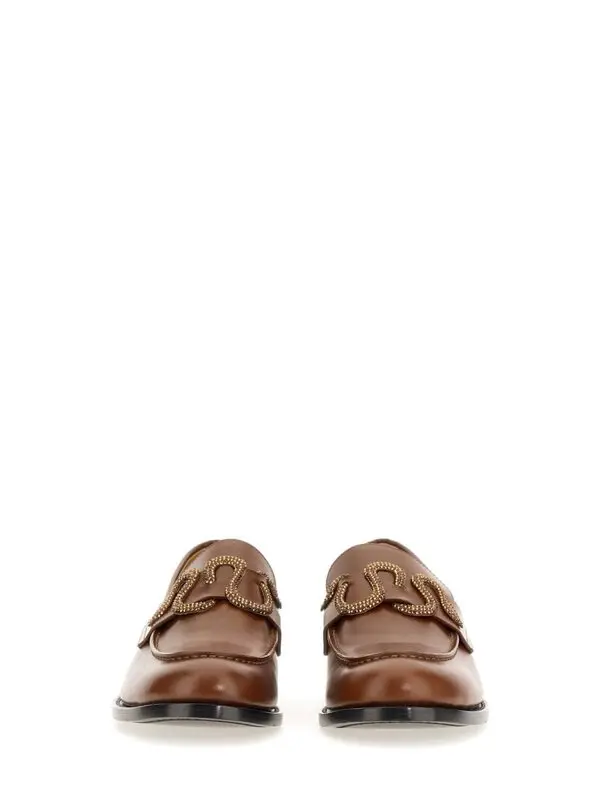 Rene Caovilla Morgana Loafer - Cream