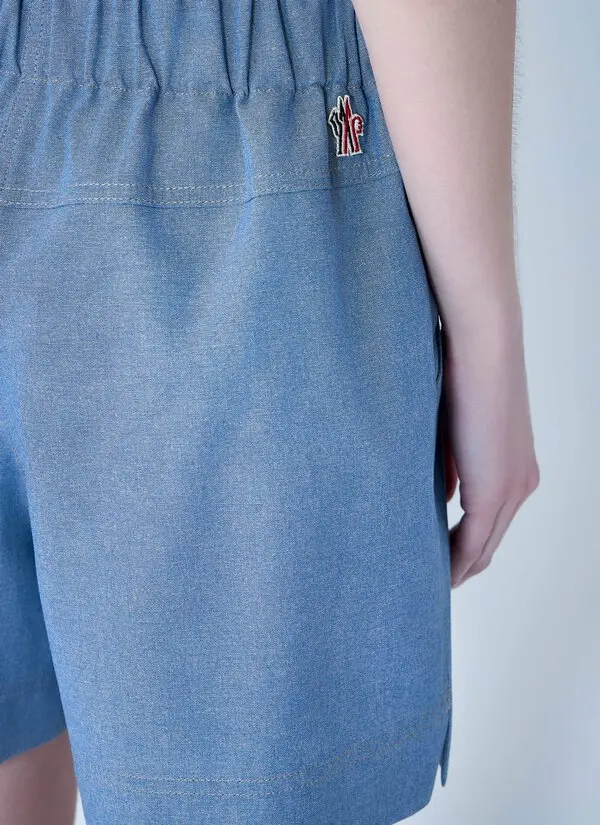 Moncler Pleated Shorts - Blue