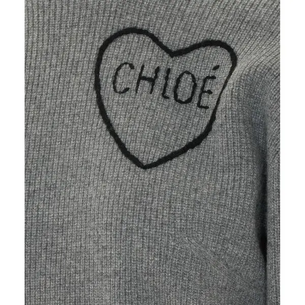 Chloé Logo Heart Sweater