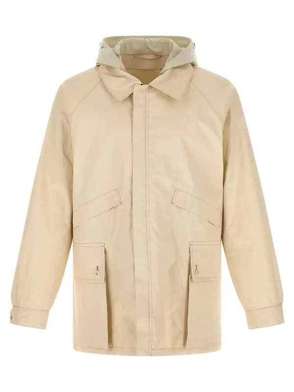 LEMAIRE Waterproof Technical Linen Jacket - Cream