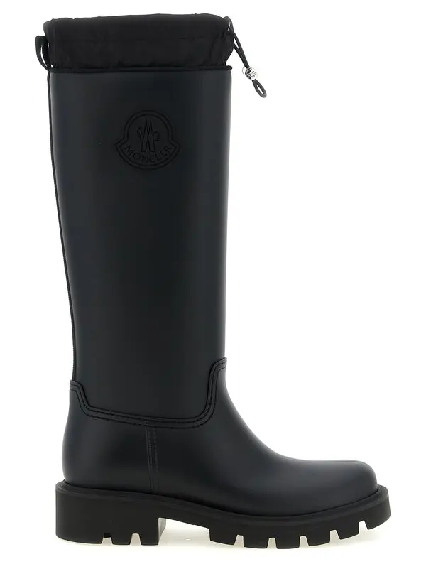 Moncler Kickstream' Rubber Boots - Black