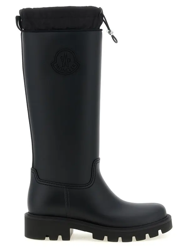 Moncler Kickstream High Rain Boots - Black
