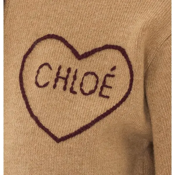Chloé Logo Knitted Slim Cardigan