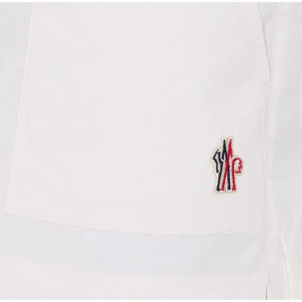 Moncler Logo Shorts - White