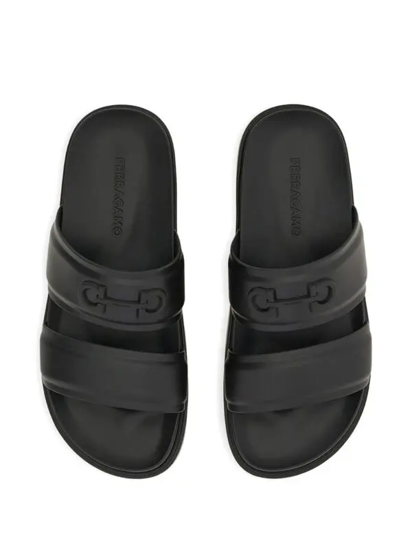 FERRAGAMO Gancini Slide Sandals - Multicolor