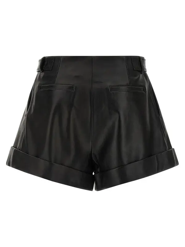 Sportmax Spxvasaio Leather Shorts