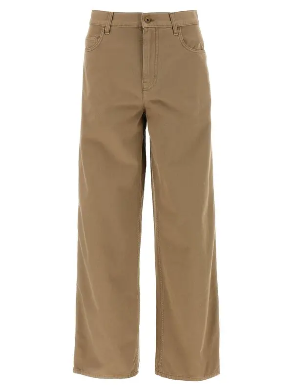 Burberry 5-pocket Pants - Cream