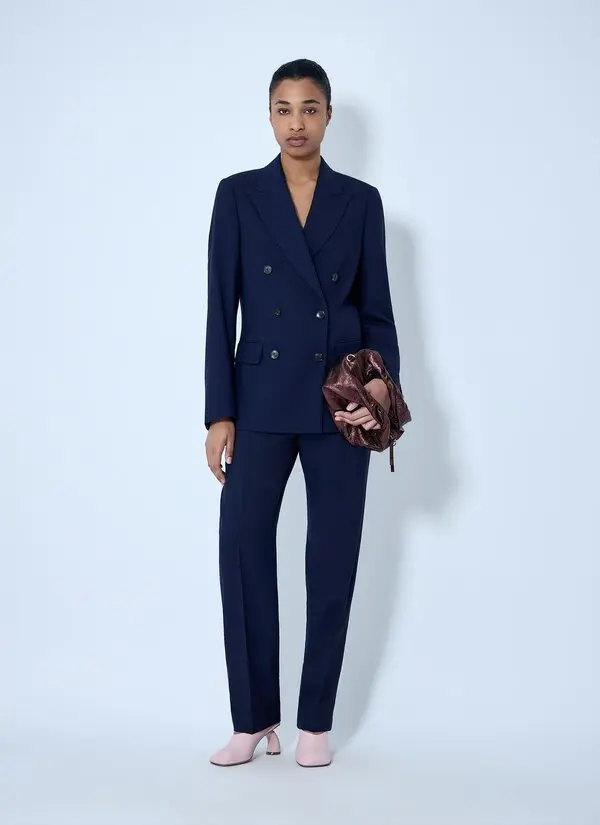 Dries Van Noten Double-breasted Wool Blazer
