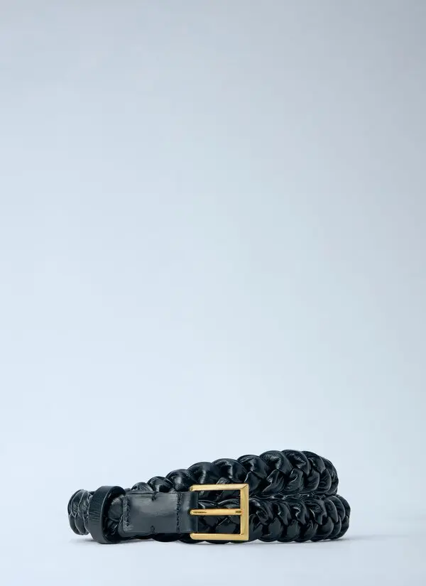 Bottega Veneta Foulard Belt - Black