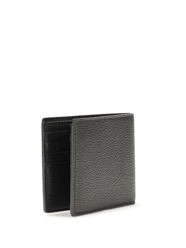 TOM FORD T Line Bifold Wallet In Grained Leather