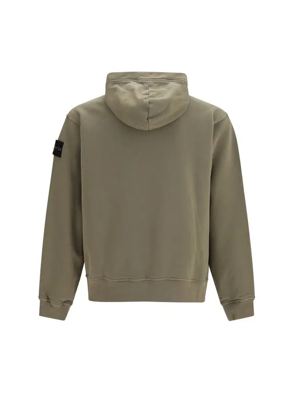 Stone Island Hooded Sweatshirt With Front Pocket