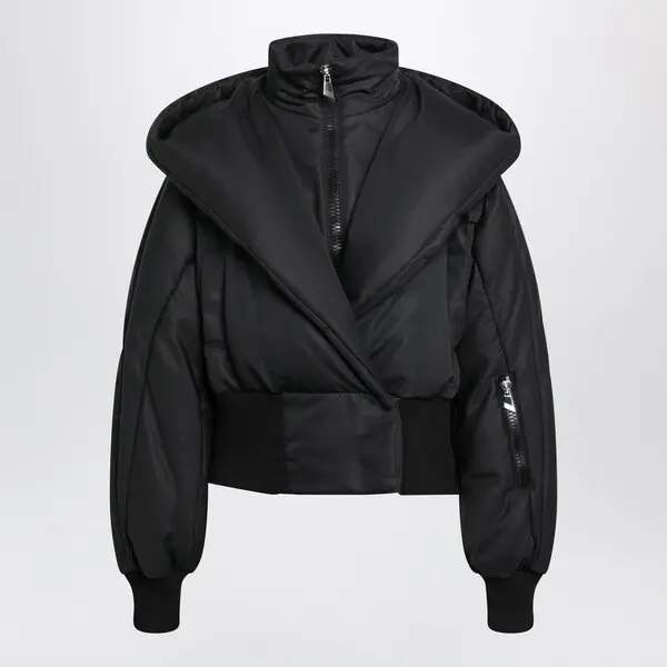 Attico Quilted Cotton-blend Puffer Jacket - Black