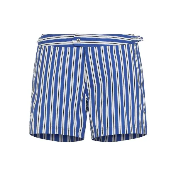 TOM FORD Regimental Stripe Swim Shorts - Blue