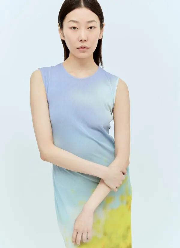 Acne Studios Blurred Print Maxi Dress - Multicolor