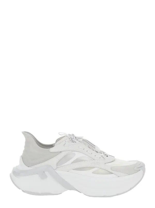 Fendi F-light Low Top Sneaker - White