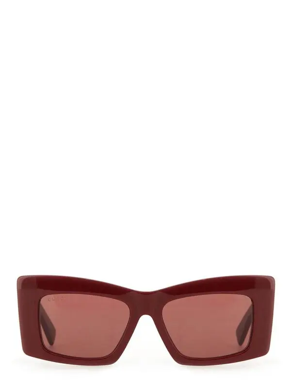 Gucci Square Sunglasses - Red