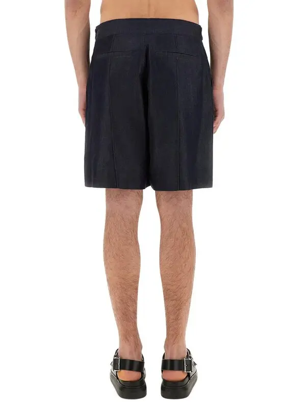 Alexander McQueen Short In Denim